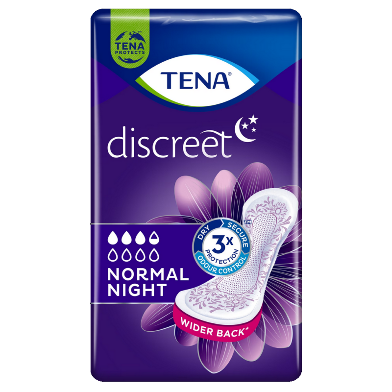 Tena Discreet Normal Night | Anatomische Bescherming | Senup Verpakking ...